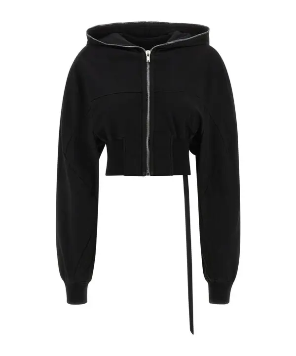 Rick Owens Zip-up Hoodie - Black