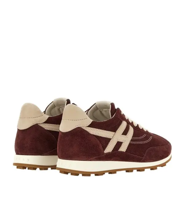 Hogan H699 Logo-patch Sneakers - Burgundy