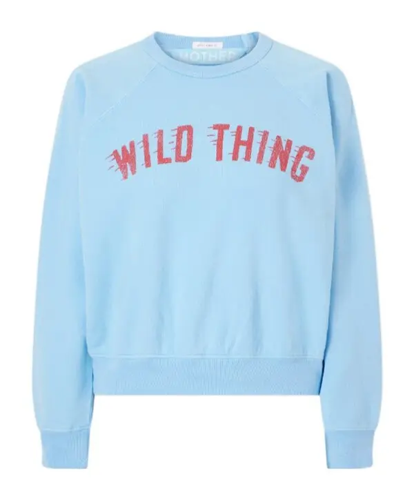 MOTHER Printed Cotton-jersey Sweatshirt
