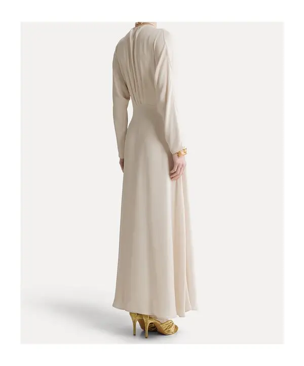 FORTE_FORTE Silkblend Marocaine Longsleeved Maxi Dress
