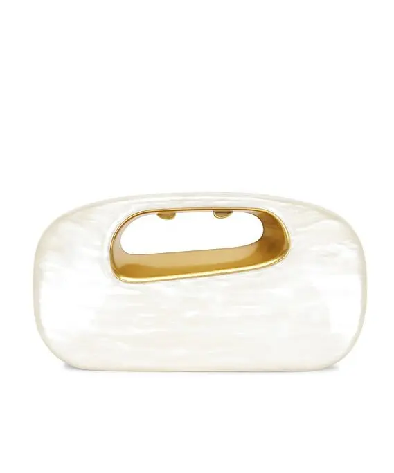Cult Gaia Amara Clutch - Ivory
