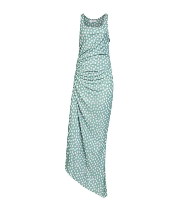 Alaïa Polka Dots Gathered Jersey Dress