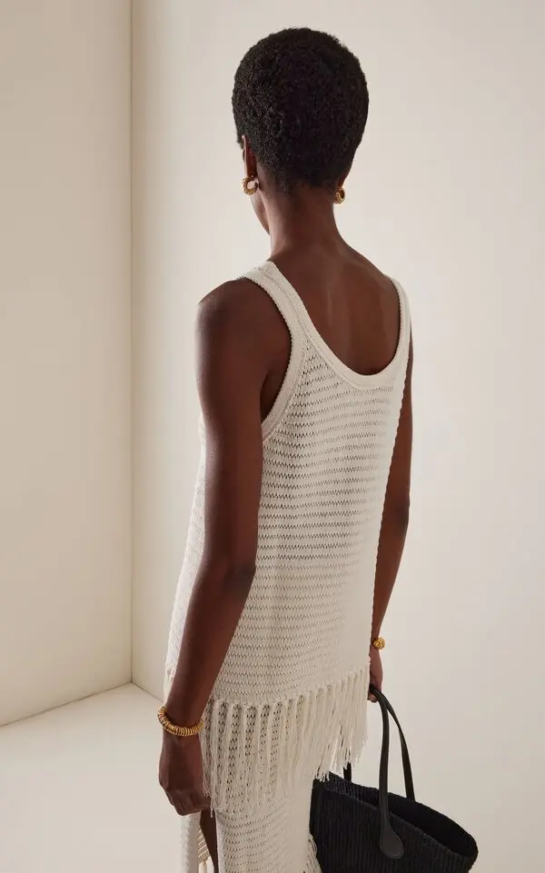 ZULU & ZEPHYR Exclusive Crochet Knit Tank Top