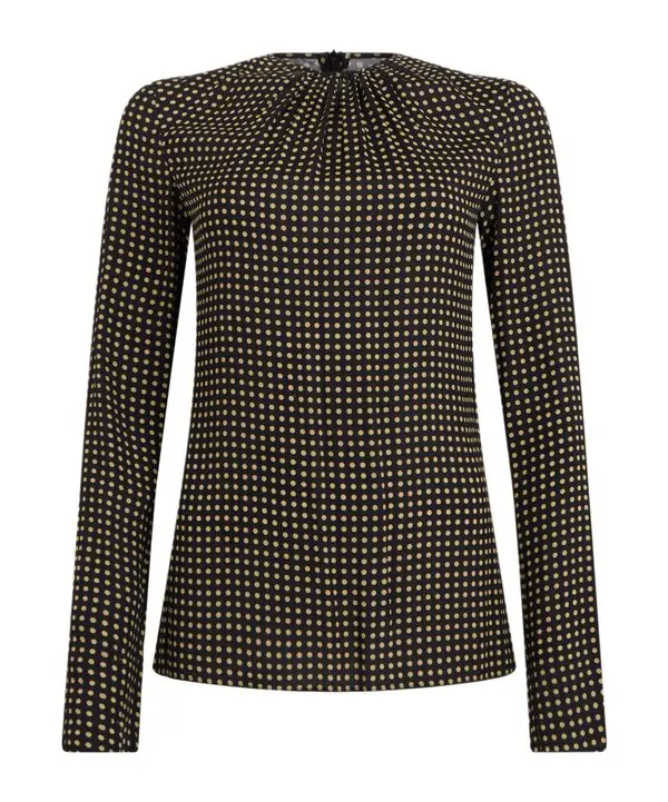 Philosophy Di Lorenzo Serafini Gathered Polka-dot Top