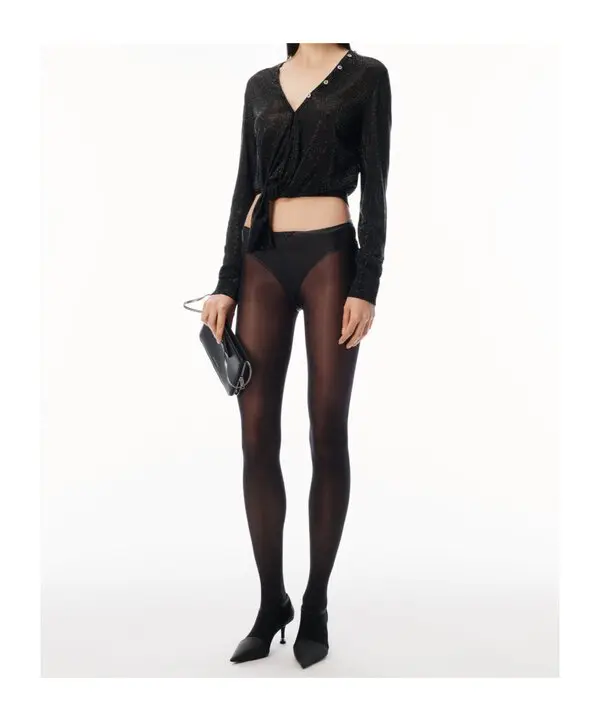 Alexander Wang Knotted Deep V-neck Cardigan