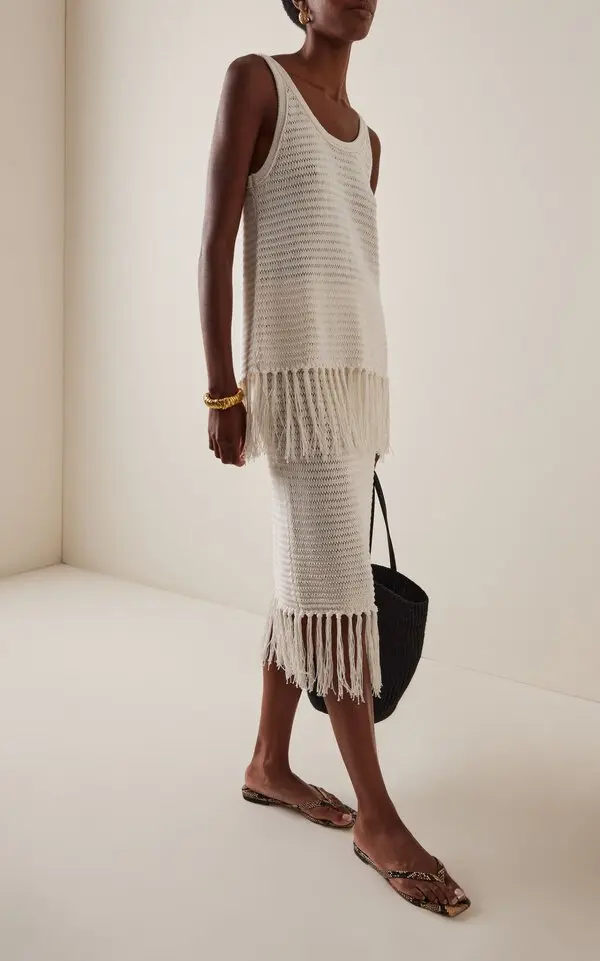 ZULU & ZEPHYR Exclusive Crochet Maxi Skirt