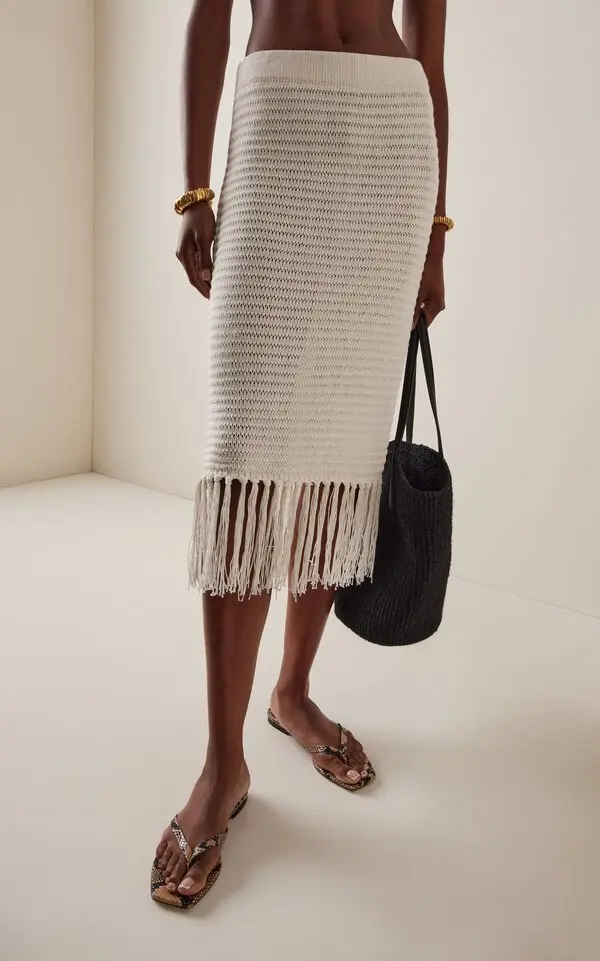 ZULU & ZEPHYR Exclusive Crochet Maxi Skirt