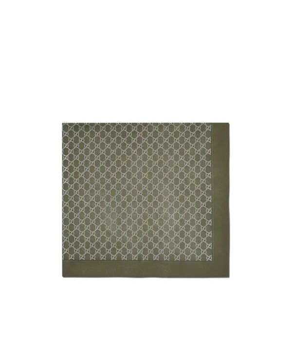Gucci Gg Carré Scarf - Dark Green