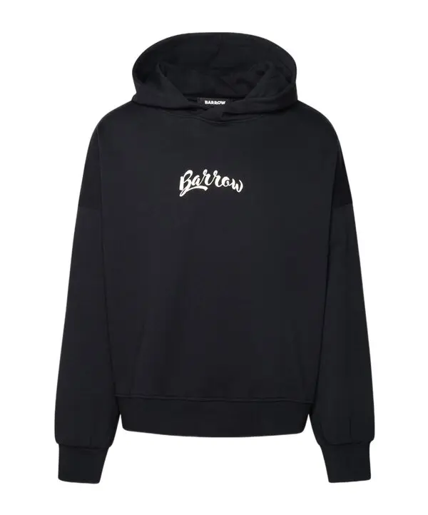 BARROW Logo-print Drop Shoulder Hoodie