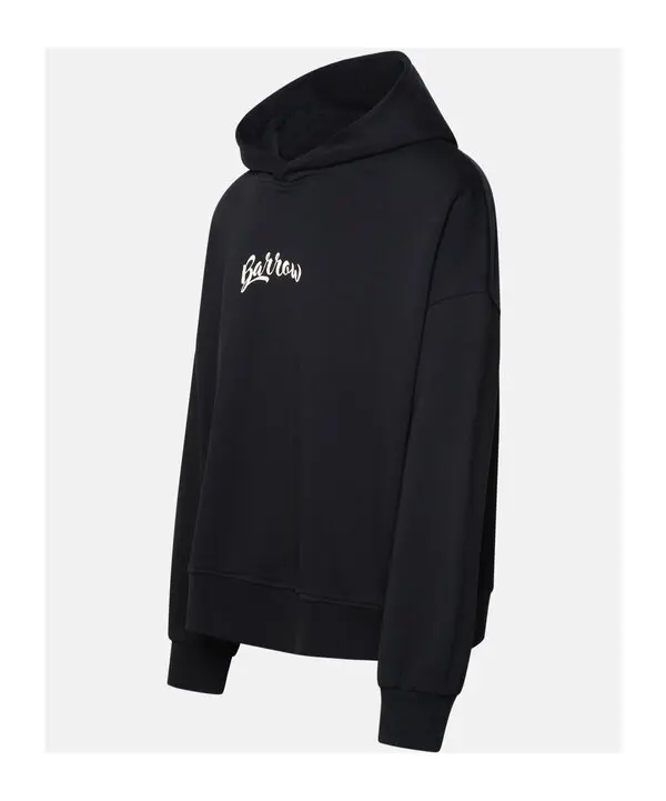 BARROW Logo-print Drop Shoulder Hoodie