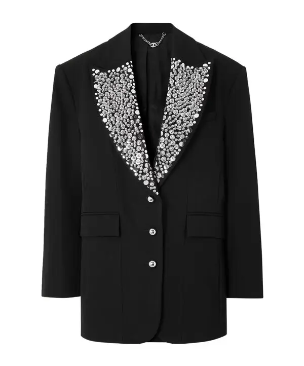 Rabanne Single Breasted Embroidered Embellished Blazer