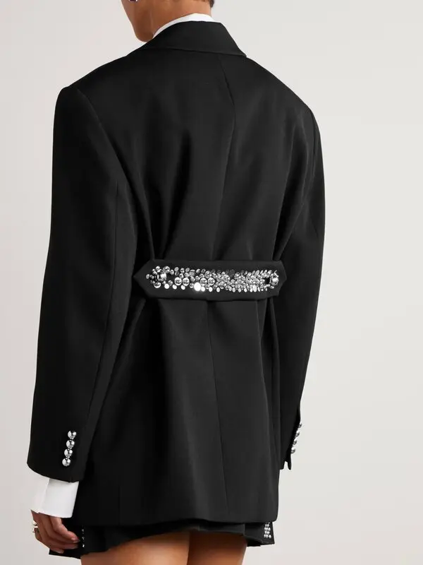 Rabanne Single Breasted Embroidered Embellished Blazer
