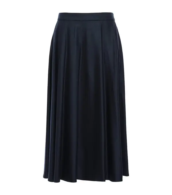 Max Mara Virgin Wool Midi Skirt