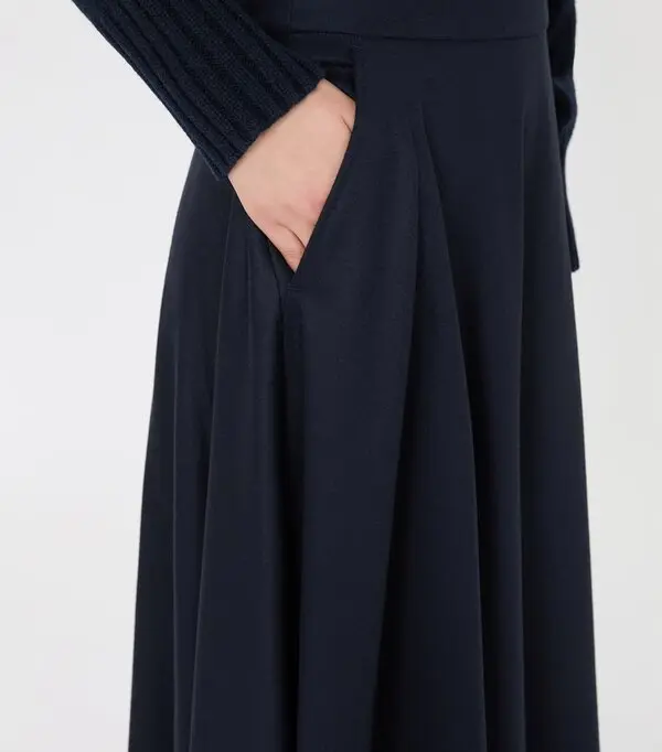Max Mara Virgin Wool Midi Skirt