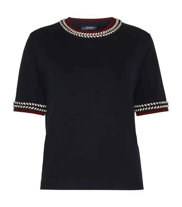 Max Mara Cotton Braid-detail Sweater