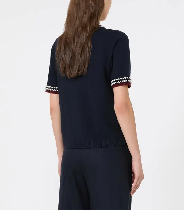 Max Mara Cotton Braid-detail Sweater