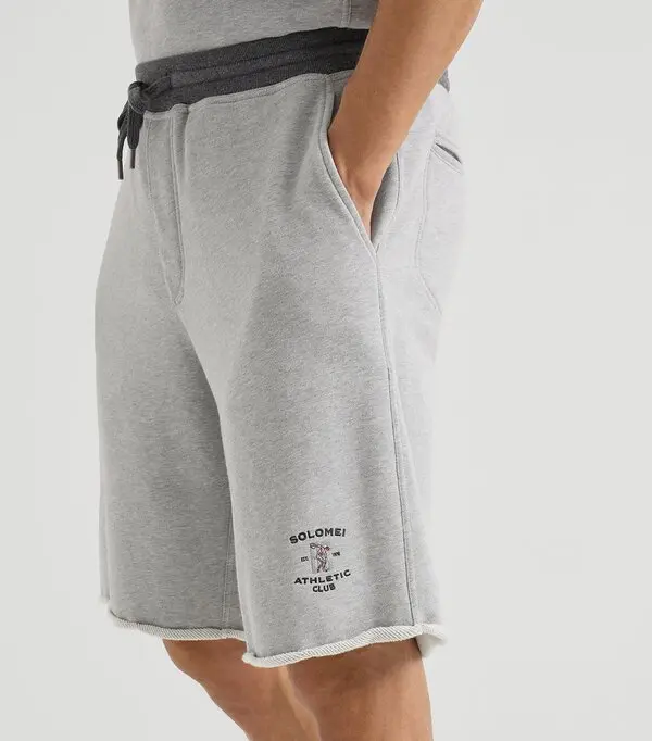 Brunello Cucinelli Cotton Track Bermuda Shorts