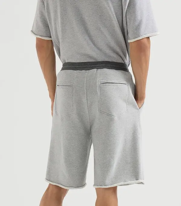 Brunello Cucinelli Cotton Track Bermuda Shorts