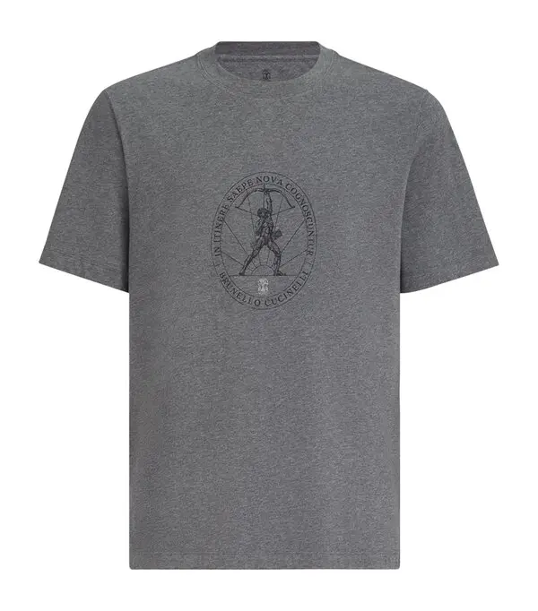 Brunello Cucinelli Cotton Graphic Print T-shirt