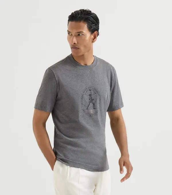 Brunello Cucinelli Cotton Graphic Print T-shirt