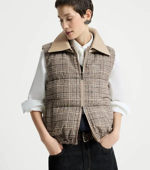 Brunello Cucinelli Cotton-linen Reversible Gilet