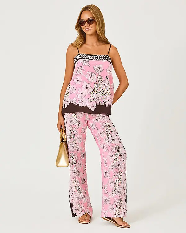 Lilly Pulitzer® Vianna Silk Palazzo Pant - Coco Beach