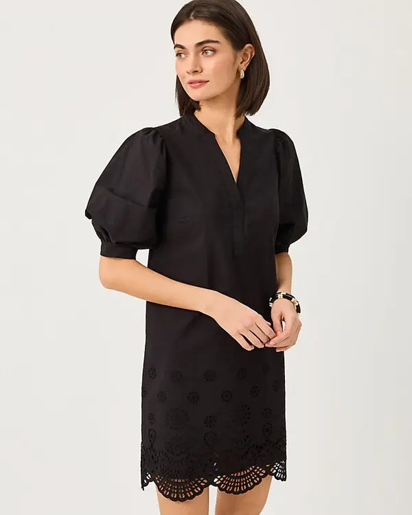 Lilly Pulitzer® Mialeigh Eyelet Embroidered Dress - Noir