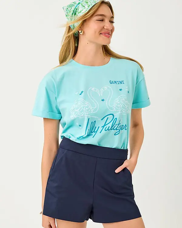 Lilly Pulitzer® Stella Leo Zodiac T-shirt - Multi Gemini Graphic