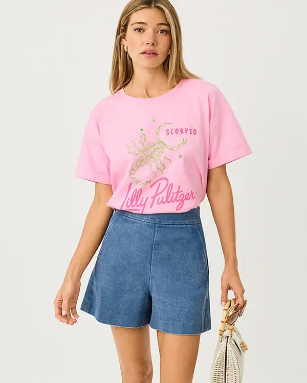 Lilly Pulitzer® Stella Virgo Zodiac Knit Top - Multi Scorpio Graphic