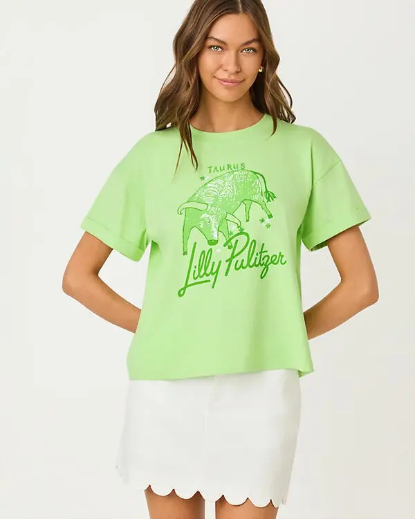 Lilly Pulitzer® Stella Leo Zodiac T-shirt - Multi Taurus Graphic