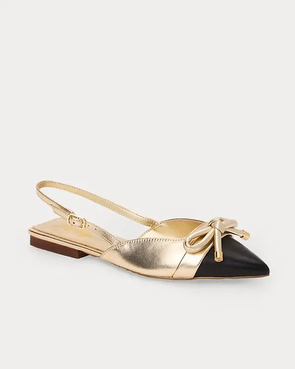 Lilly Pulitzer® Brit Leather Bow Slingback Shoe