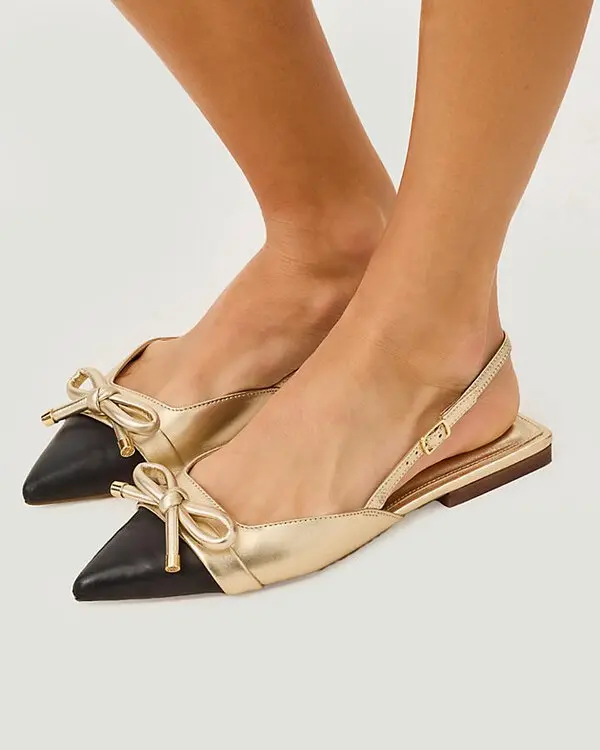 Lilly Pulitzer® Brit Leather Bow Slingback Shoe
