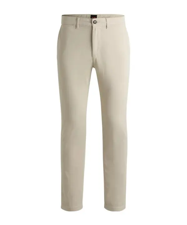 Hugo Boss Logo Plaque Straight-leg Trousers