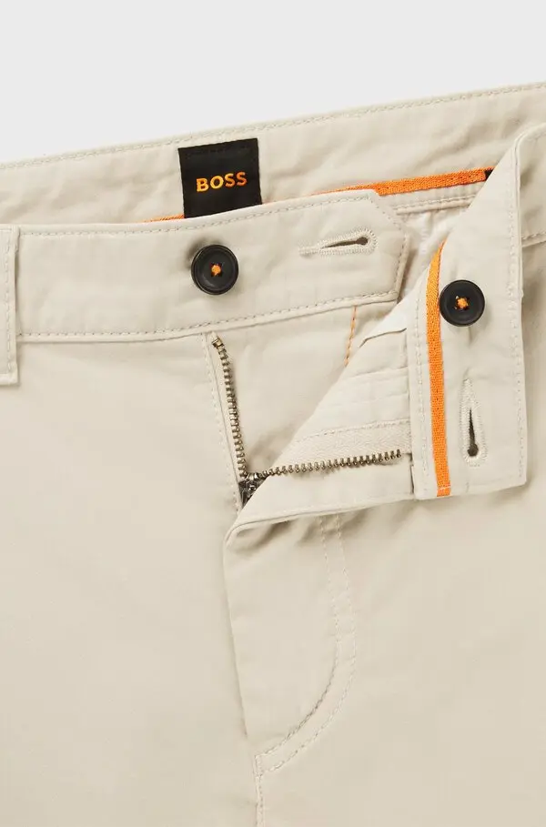Hugo Boss Logo Plaque Straight-leg Trousers