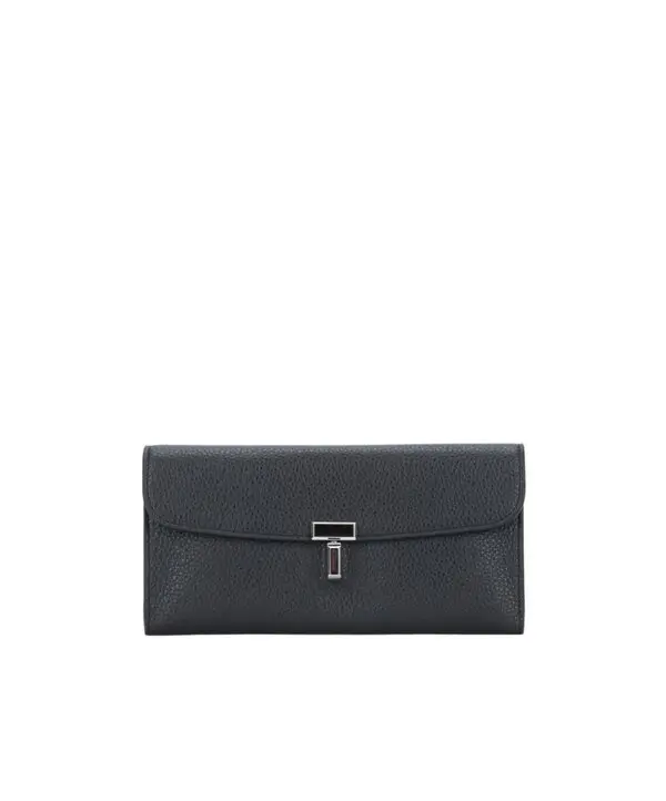 TOTEME T-lock Long Wallet - Black
