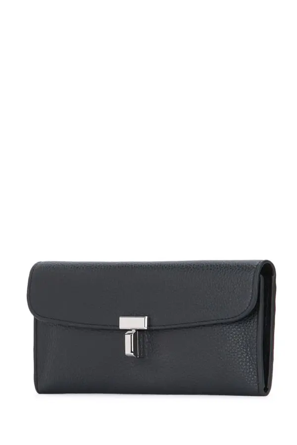 TOTEME T-lock Long Wallet - Black