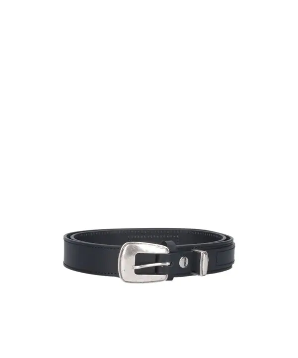 LEMAIRE Pin-buckled Pointed-tip Belt - Black