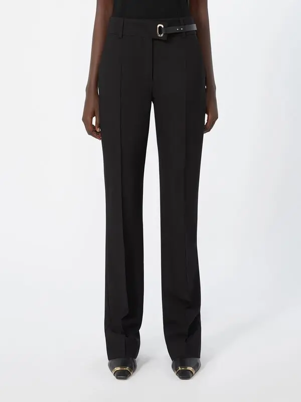 Sportmax Slim Straight Pants - Black