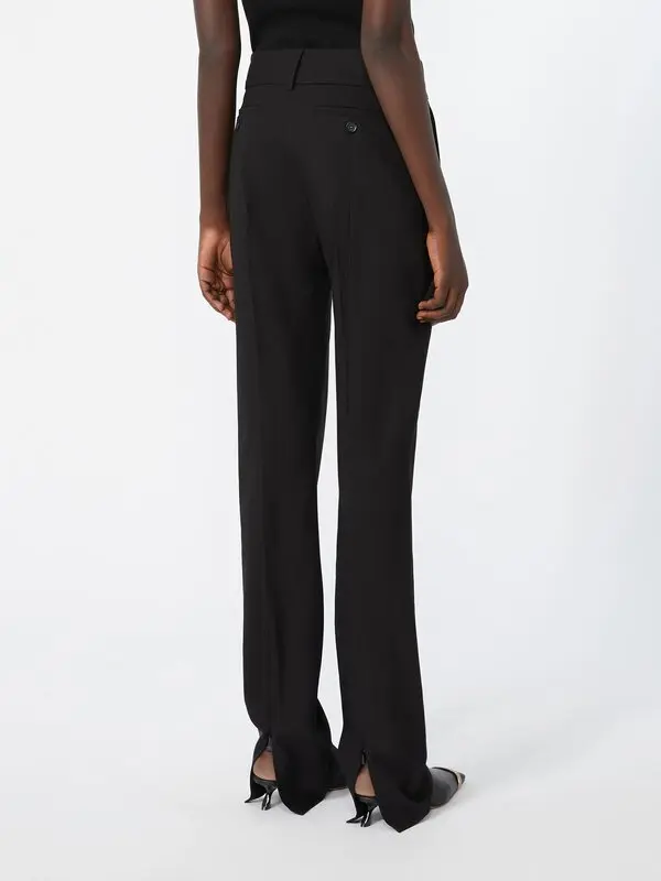 Sportmax Slim Straight Pants - Black