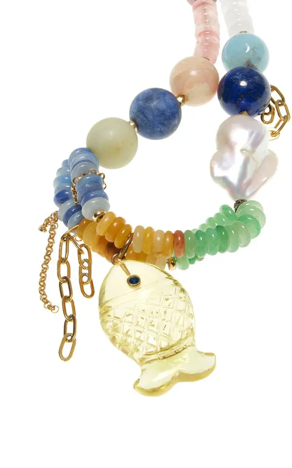 JOIE DIGIOVANNI Ocean Glow -stone Necklace