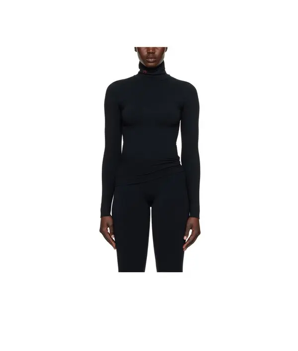 Perfect Moment Ribbed Modal Blend Turtleneck Thermal Top