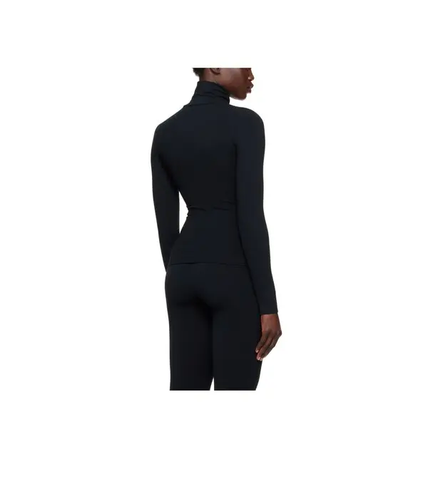 Perfect Moment Ribbed Modal Blend Turtleneck Thermal Top