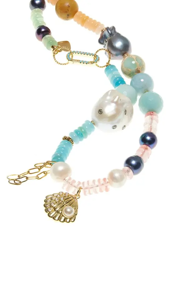 JOIE DIGIOVANNI Tropical Beach -stone Necklace