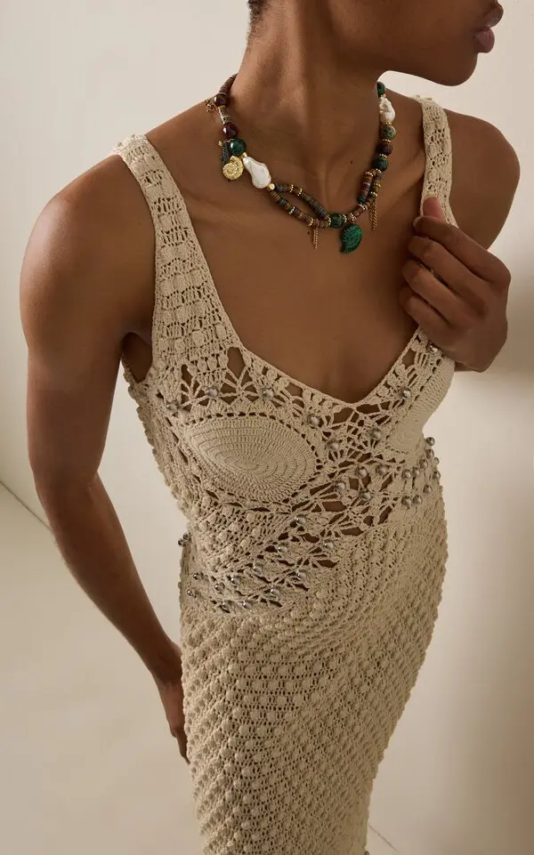 JOIE DIGIOVANNI Shell-shocked 18k Gold -stone Necklace