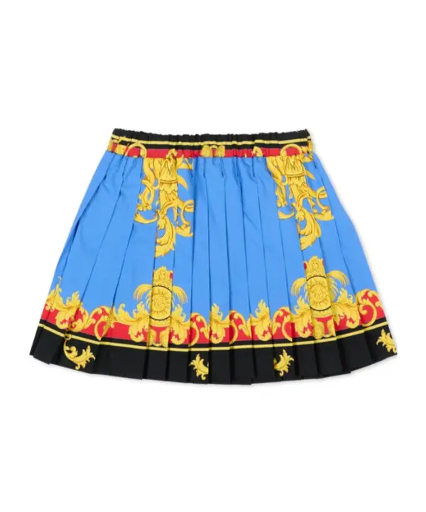 Versace Barocco Print Pleated Skirt