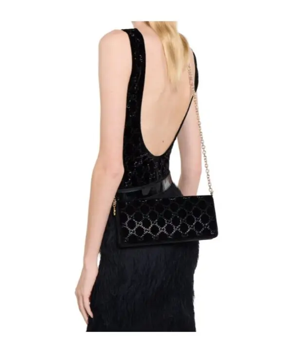 Gucci Gg Crystals Clutch