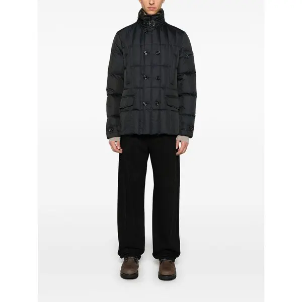 MOORER Down Jacket With Shearling Collar