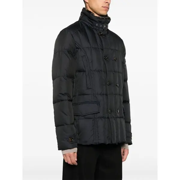 MOORER Down Jacket With Shearling Collar