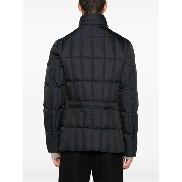 MOORER Down Jacket With Shearling Collar