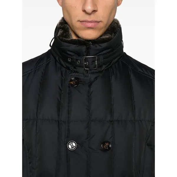 MOORER Down Jacket With Shearling Collar